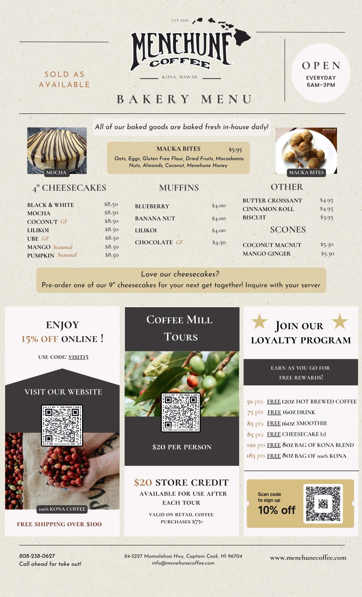 Captain Cook Hawaii | Menehune Coffee Company | Cafe